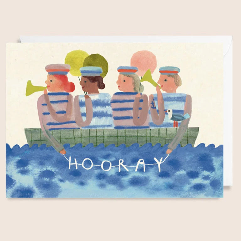 'Hooray Sailor' Greetings Card – Winter's Moon Limited