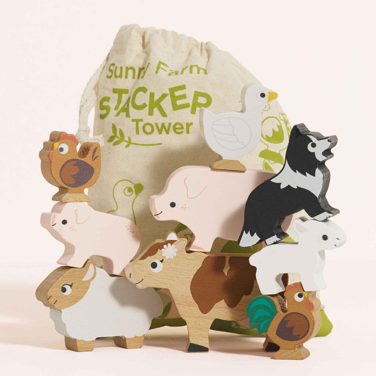 Wooden Toy Stacking Farmyard Animals – Winter's Moon Limited