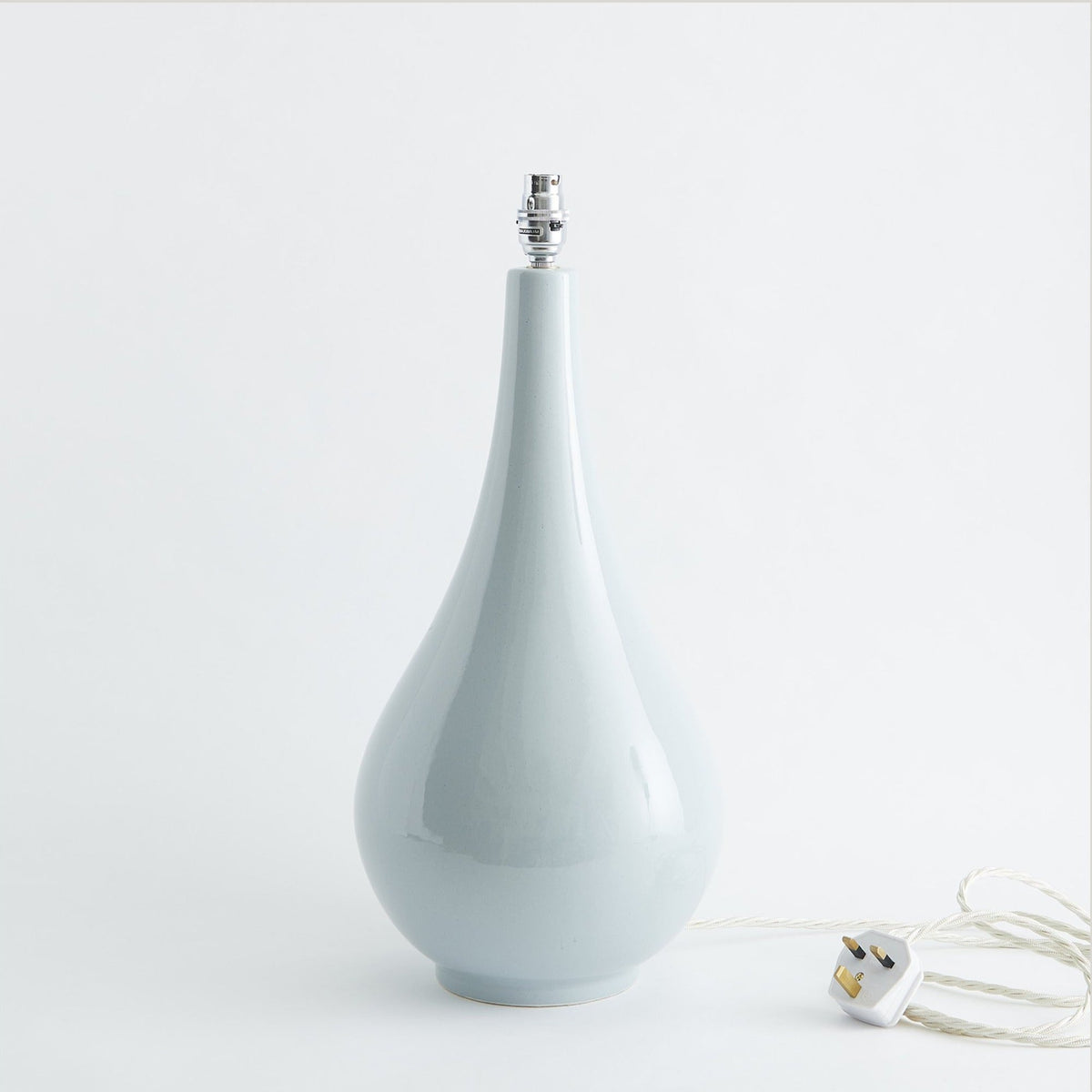 Large Ceramic Lamp Base, Grey | Winter's Moon – Winter's Moon Limited